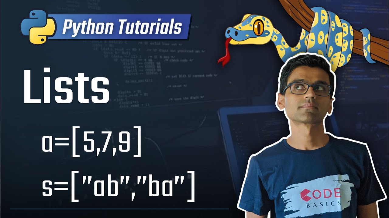 5. Lists [Python 3 Programming Tutorials]