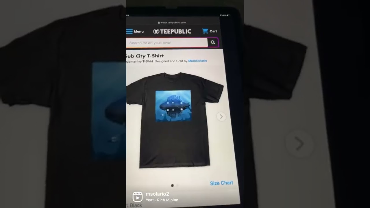 Navigate to my TeePublic shop!