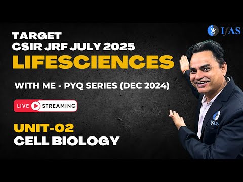 TARGET CSIR NET JULY 2025 with Me I Cell Biology I Lecture 01 I DEC 2024 PYQ Solutions IIFAS