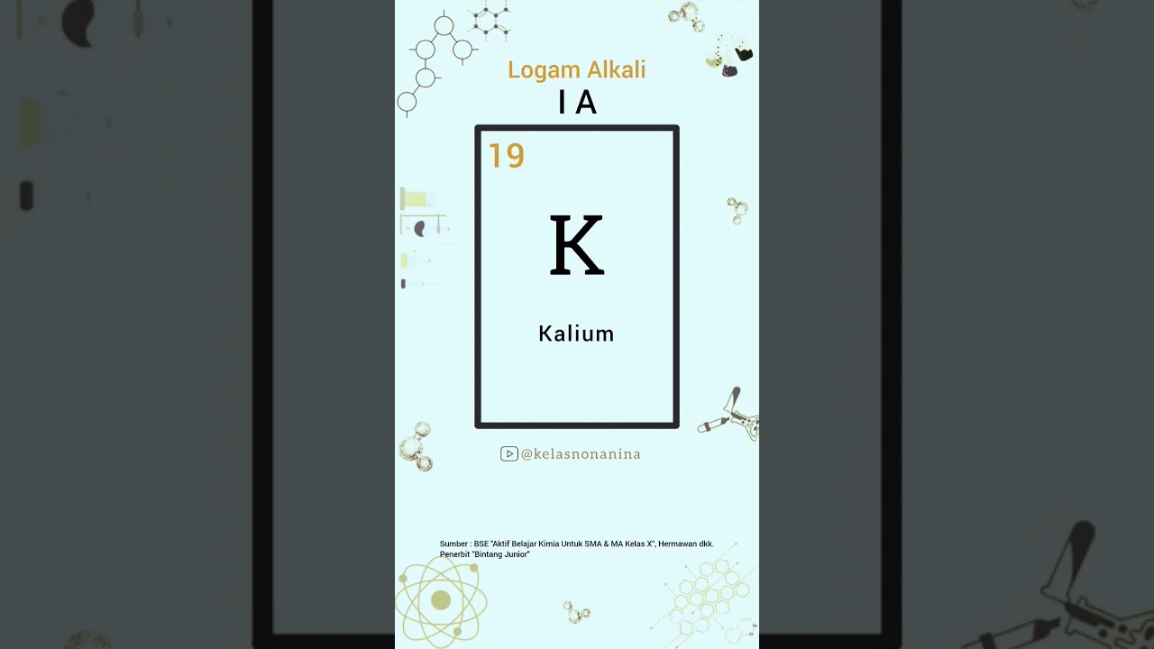 Unsur Kalium   #belajar #science #chemistry #shorts