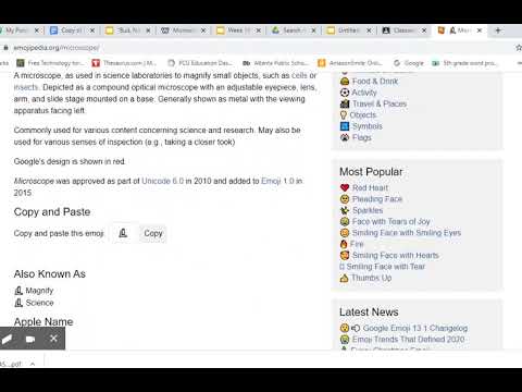 Adding Emojis to Topics on Google Classroom