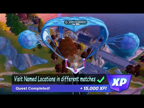 Visit Named Locations in different matches | Fortnite Trials