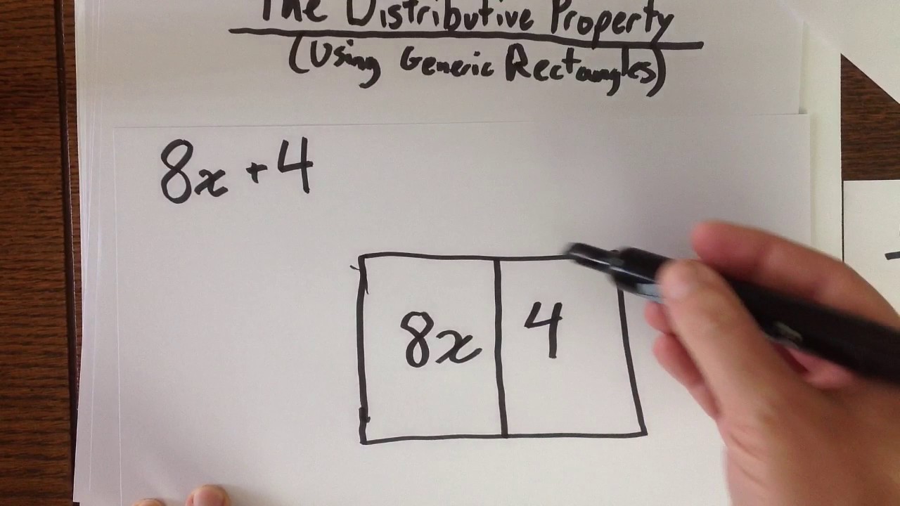15 - Distributive Property using Generic Rectangles