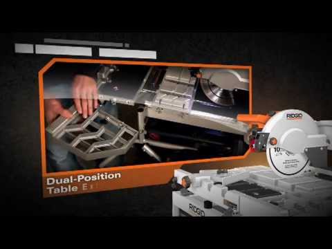 RIDGID 10" Variable Speed Commercial Tile Saw - The Home Depot