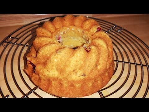 How to make Yogurt berry gugelhupf cake/recipe/Joghurt Himbeeren Gugelhupf/红梅酸奶咕噜糕教程