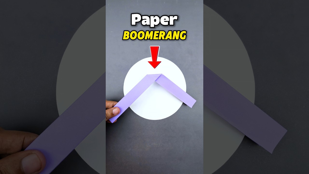 ✈️ How to Make a Flying Paper Boomerang | Easy DIY That Actually Comes Back!