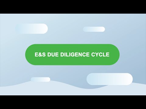ESMS Primer Course - Video 5 - E&S Due Diligence Cycle