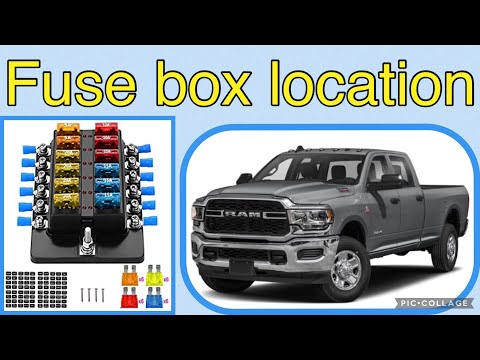 The fuse box location on a 2019 Dodge Ram 2500