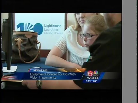 WDSU NBC Coverage of New Orleans Low Vision Clinic - May 11, 2016