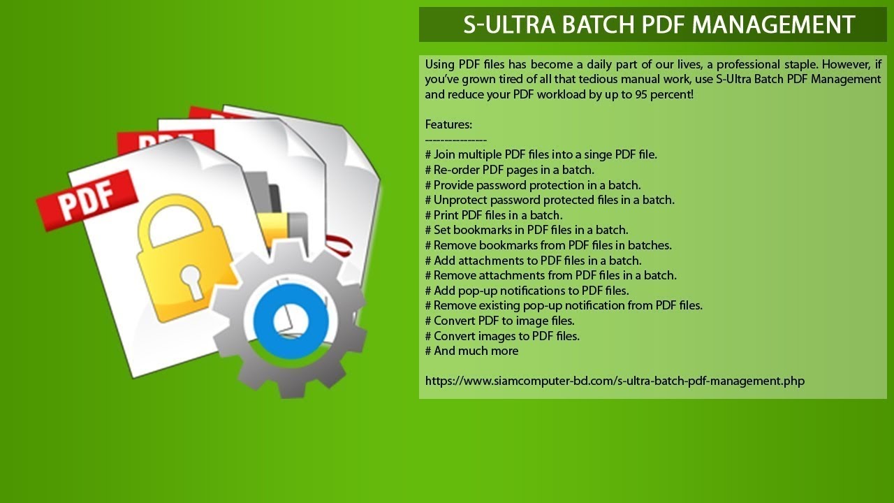 S-Ultra Batch PDF Management