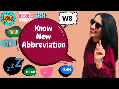 Most important Abbreviation | learn new Internet acronyms | Texting Acronyms and short forms