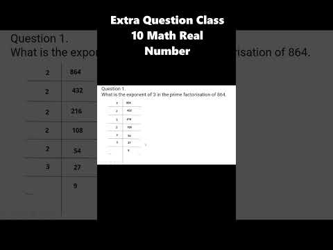 What is the exponent of 3 in the prime factorisation of 864.#shorts