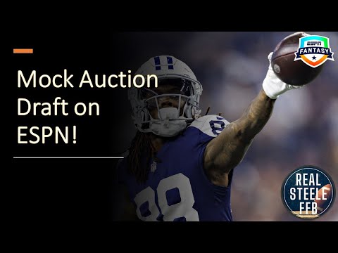 Mock Auction Draft!! 12 Team PPR on ESPN! | Fantasy Football 2023