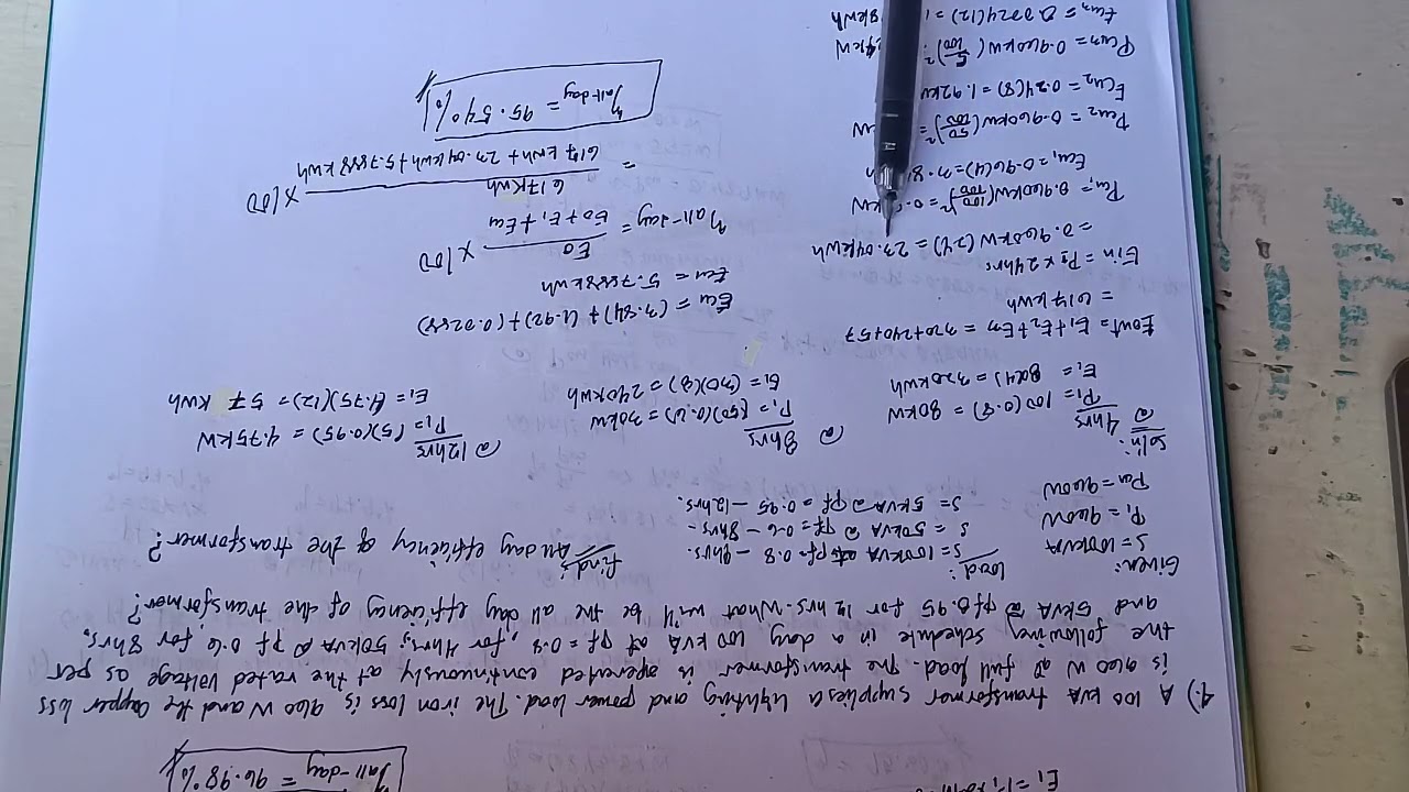 Problem 4: EEE 144 Electrical apparatus and devices 