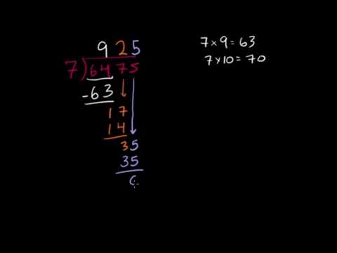 Más divisiones largas con y sin residuo – El Poder de la Matemáticas ...