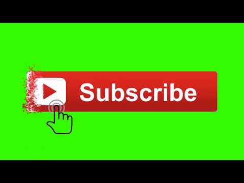 Top green screen subscribe button original Full HD