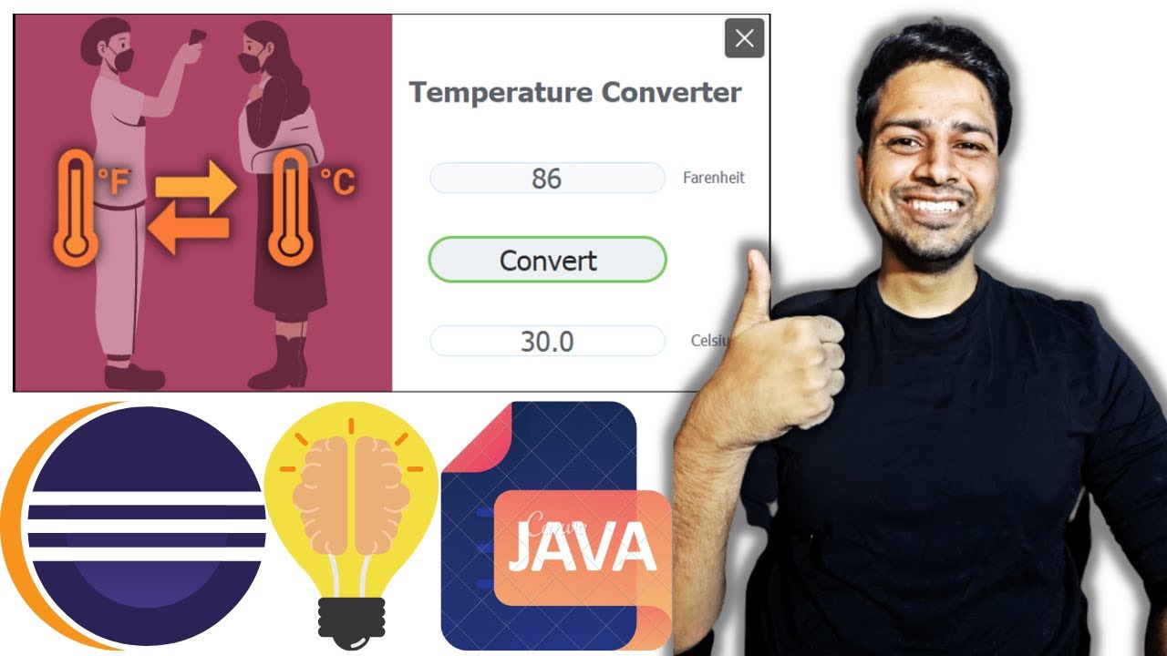 Beginners | Temperature Converter | Mini Project | Java | Swing | Modern Desktop Application | GUI