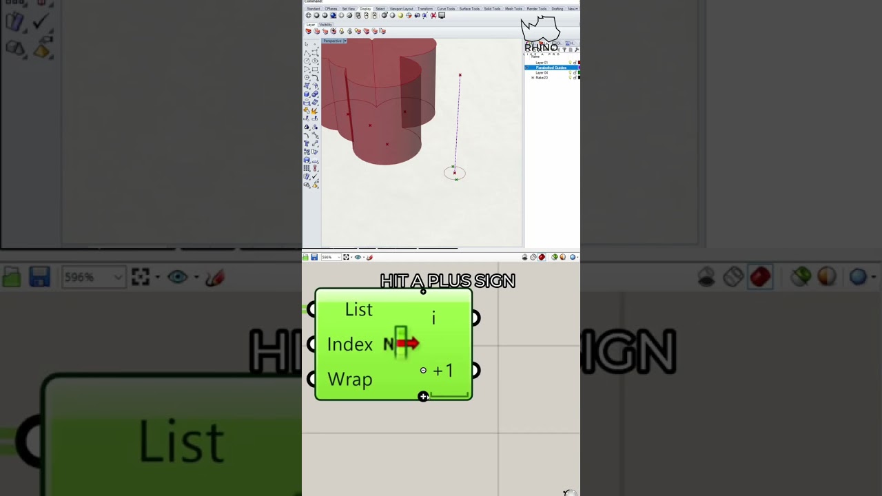 List Item #shorts #grasshoppertutorial #grasshopperbeginner #rhino3d #grasshopper3d