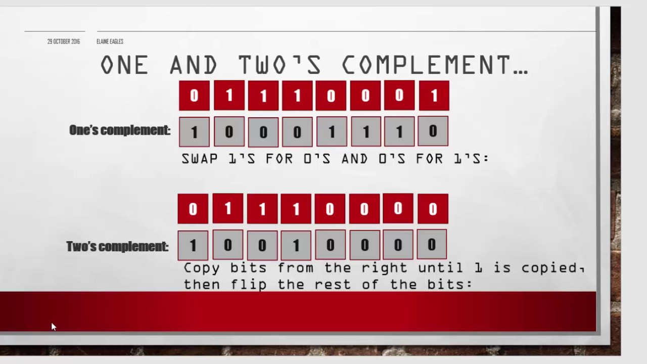 Computing Fundamentals: Data Storage (e.g. Integers) Basics