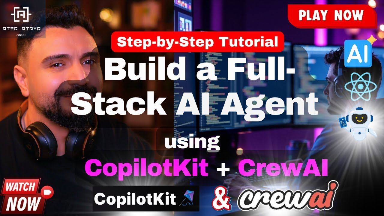Build a Full-Stack AI Agent with CopilotKit & CrewAI (Next.js + FastAPI) | Complete Tutorial
