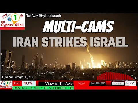 LIVE: IRAN ATTACKS ISRAEL | Middle east LIVE multi-cameras | Licensed Live Cameras | stream #1,223