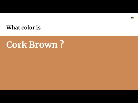 Cork Brown color #cc8855 hex color - Orange color - Cool color cc8855