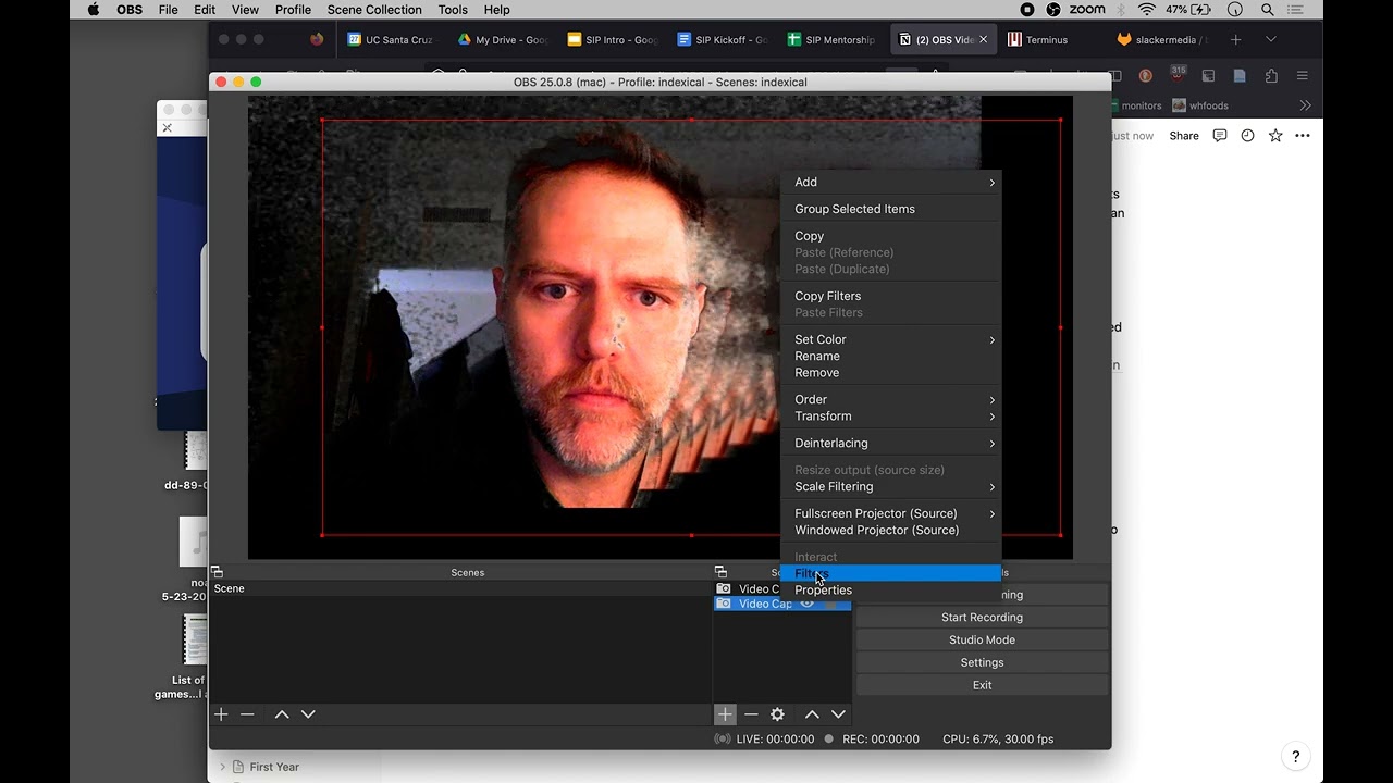 obs video feedback demo