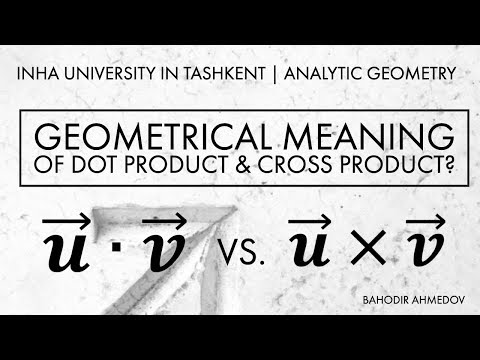 Lecture 7.1 | Geometrical Meaning of Dot product & Cross Product.