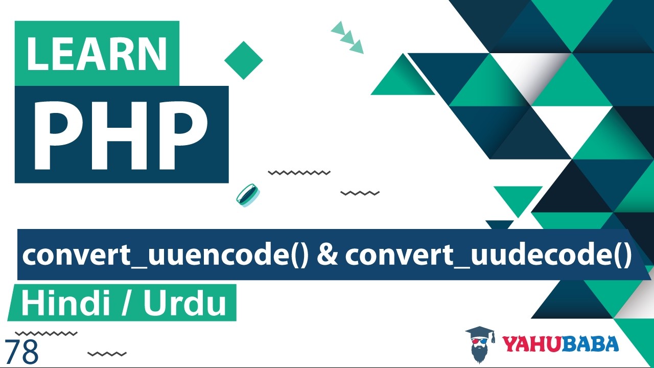 PHP Convert_uuencode & Convert_uudecode Function Tutorial in Hindi Urdu
