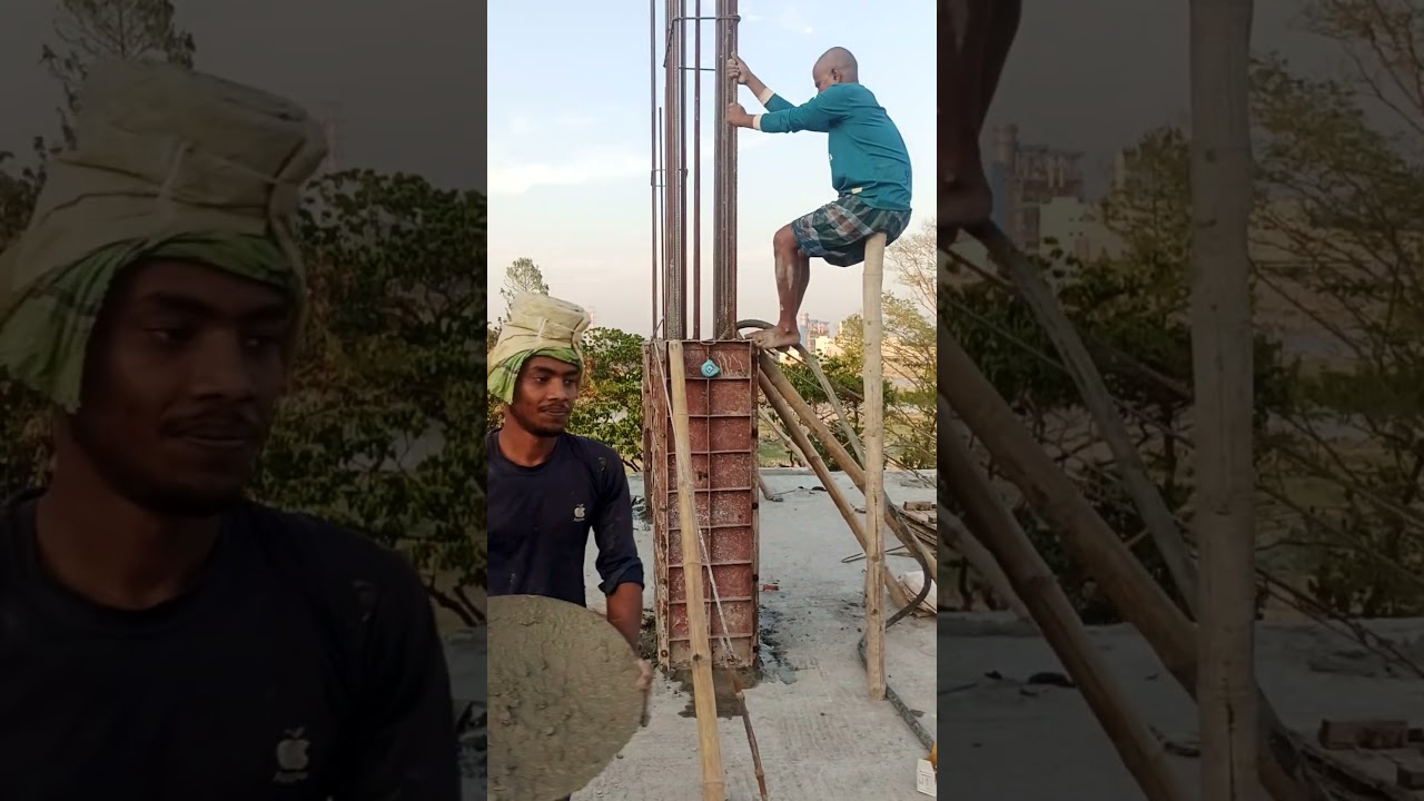 #CivilEngineering. #BuildingConstruction. #StructuralEngineering. #Formwork #ColumnCasting.