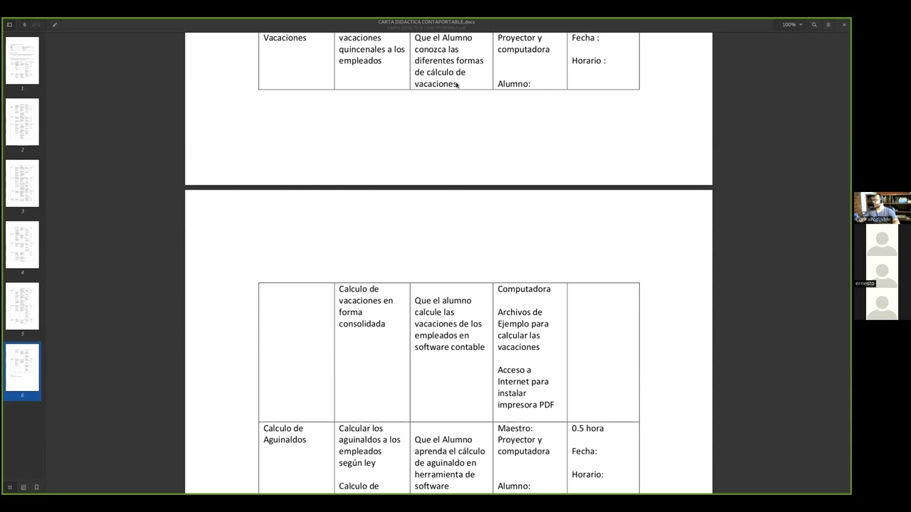 1ª Sesión - Curso Software Contable - Sede Paracentral UES