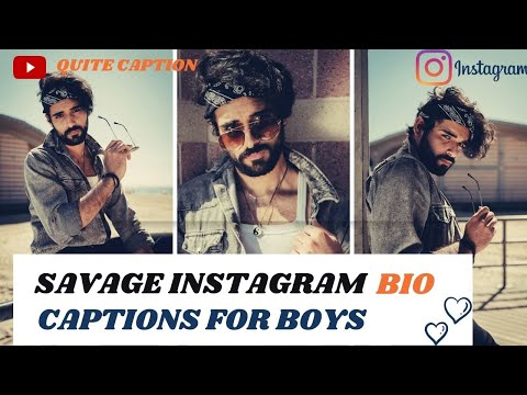 Savage Bio Captions For Boys || Savage Instagram Bio For Boys || Best Instagram Bio For Boys