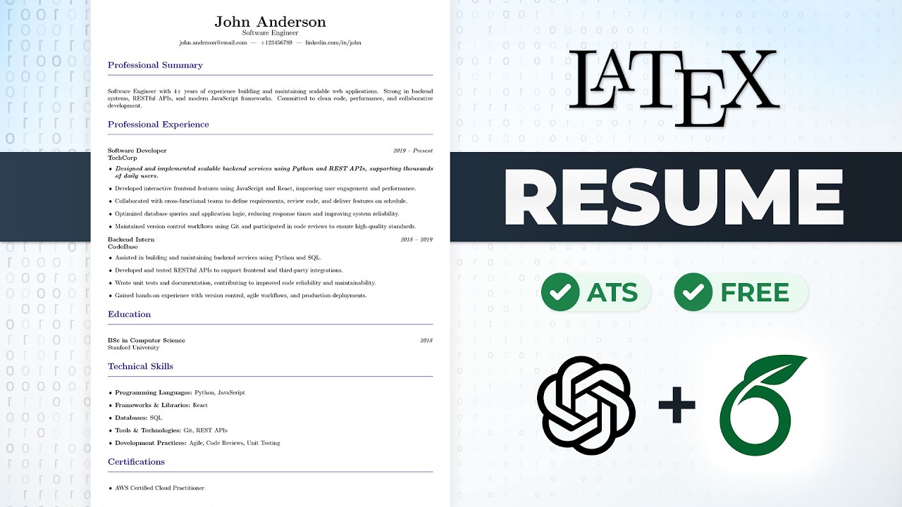 Overleaf Resume Tutorial: How to Make Resume on Overleaf Easily