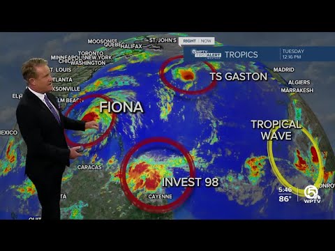 4 tropical systems currently in Atlantic Basin