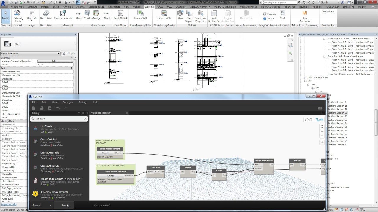 Dynamo RevitAPI Viewport Type changer