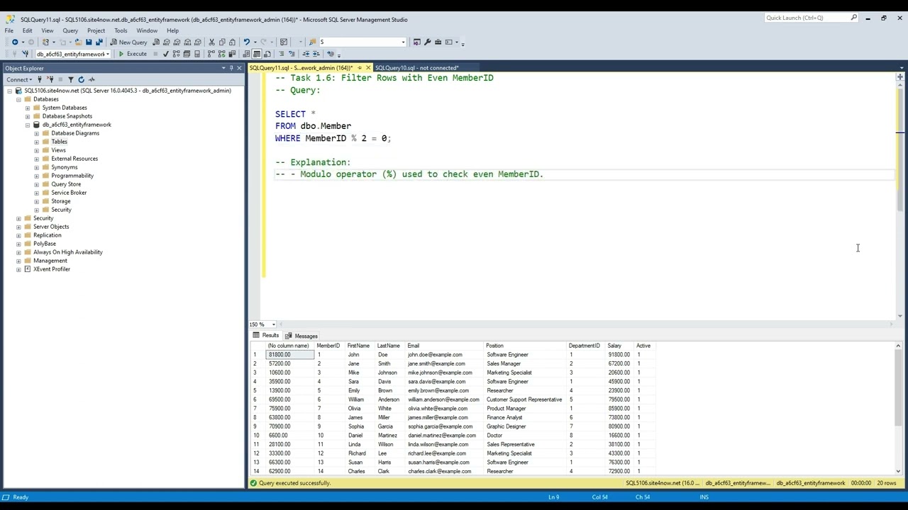 Arithmetic Operations in SQL Server