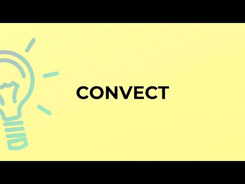 What is the meaning of the word CONVECT?