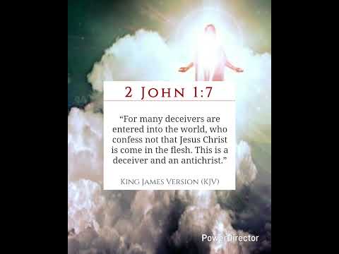 Those who deny the Holy Trinity also deny that Christ is come in the flesh. #Jesus #God #kjv #bible