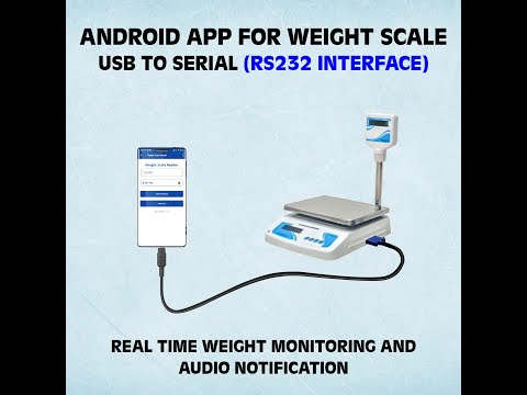 Android App to interface with a weigh scale that communicates via USB to Serial (RS232 Interface)
