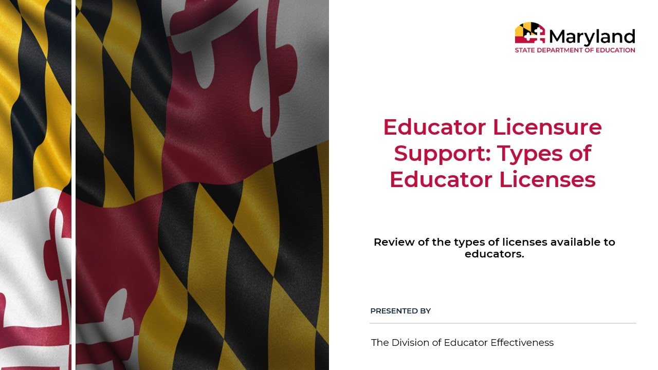 Educator Licensure Support: Types of Licenses