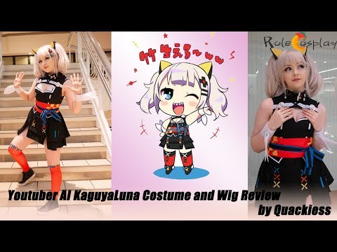 【Rolecosplay】 Youtuber AI KaguyaLuna Costume and Wig Review by Quackiess