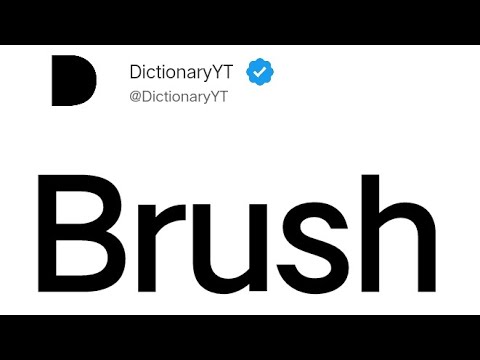 Brush Meaning in English