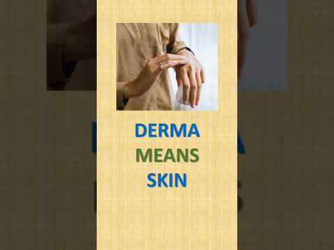 Origin of the word- Dermatology 👩🏫🫶😊#vocabulary #etymology #learnenglish #words #shorts