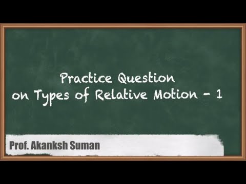 Practice Question 1: Types of Relative Motion - GATE Theory of Machines and Vibrations Video ...