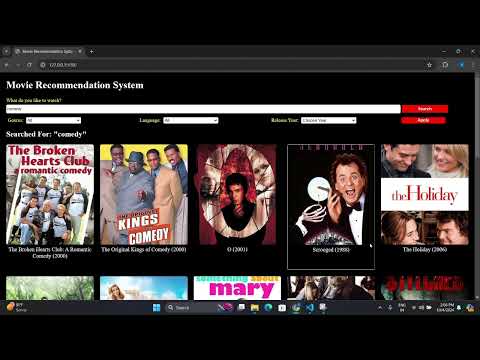 Movie Recommendation System project demo