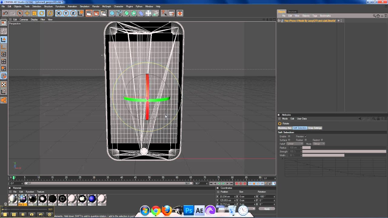 im Back iPhone 4 Model Template