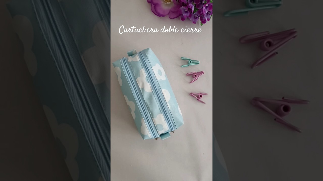 Cartuchera doble cierre. Seguime en Instagram @mumuaccesorios