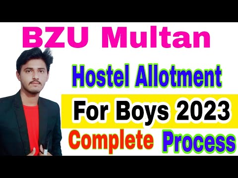 BZU Multan Hostel Allotment Process For Male Students|BZU University Hostels Complete Information