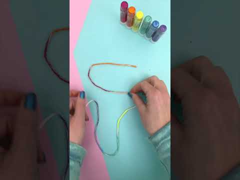 Stunning RAINBOW THREAD Painting Paper Crafts 🌈✨