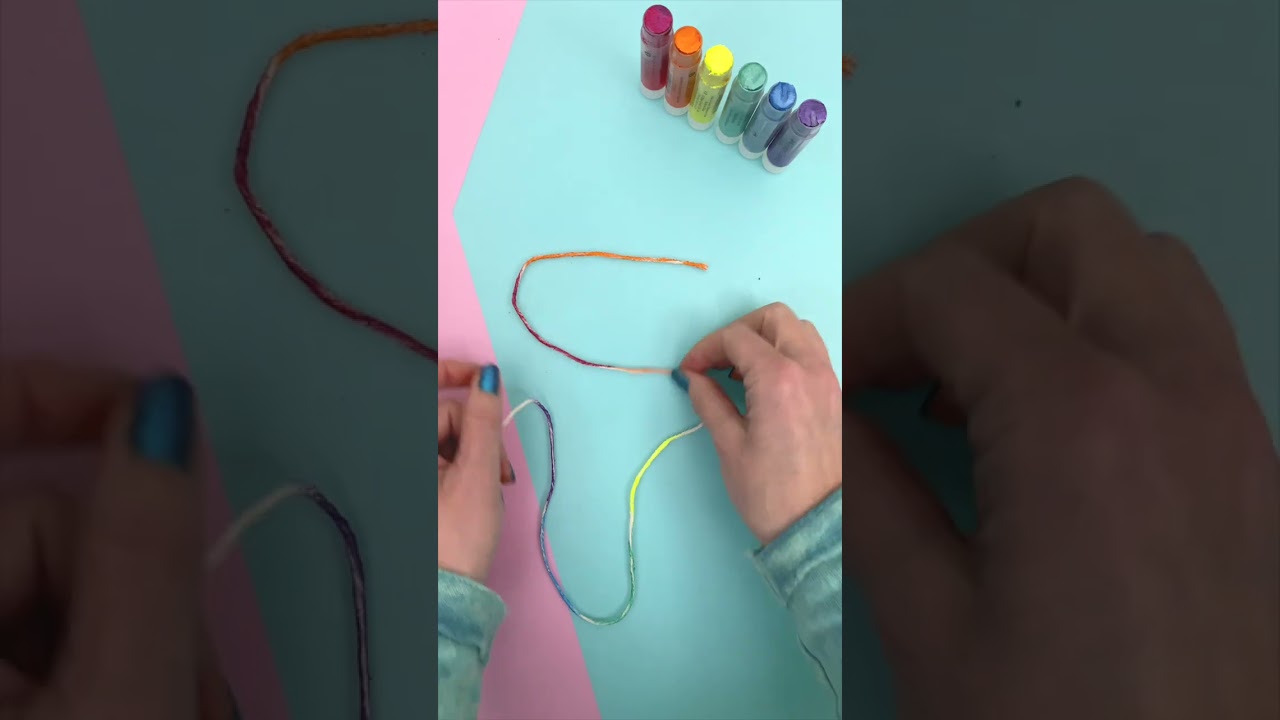 Stunning RAINBOW THREAD Painting Paper Crafts 🌈✨